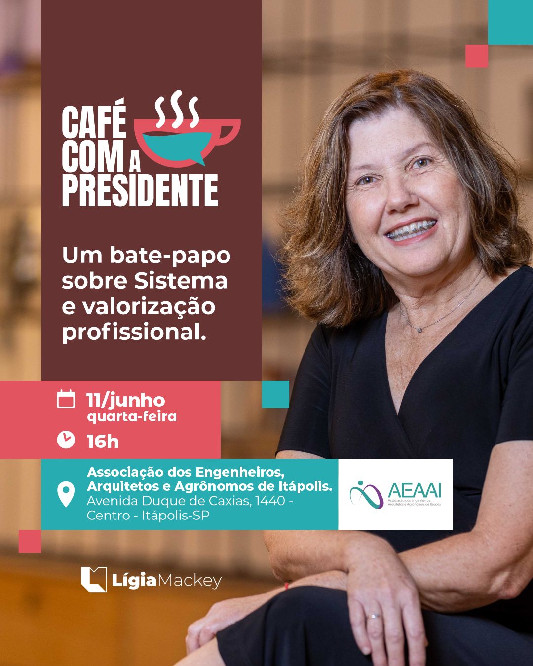 Itápolis recebe Ligia Mackey para o Café com a Presidente - IPEEA